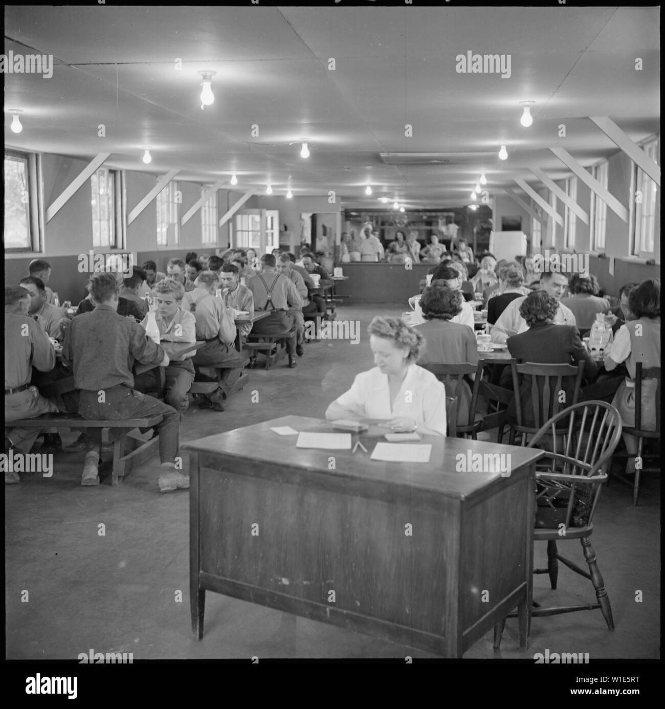 Granada Relocation Center, Amache, Colorado. Staff mess hall which ...