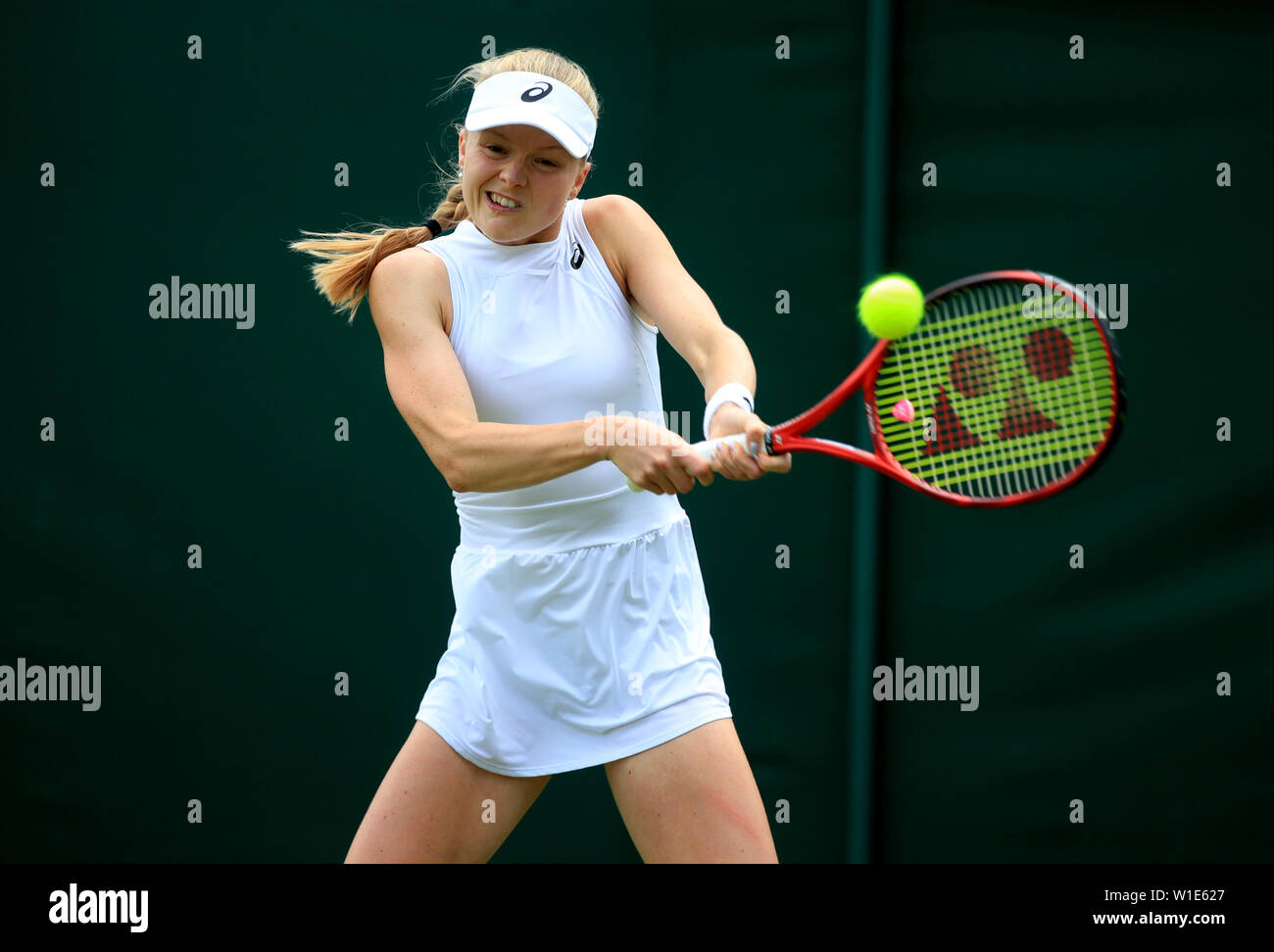 Harriet Dart during her match against Christina Mchale on day two of ...