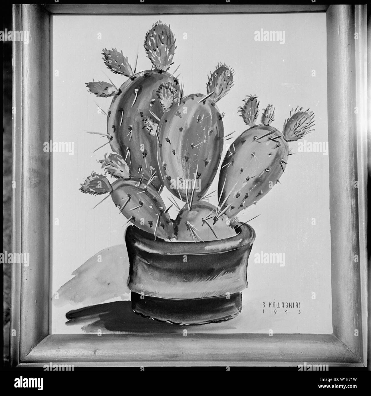 Granada Relocation Center, Amache, Colorado. Water color painting of ...