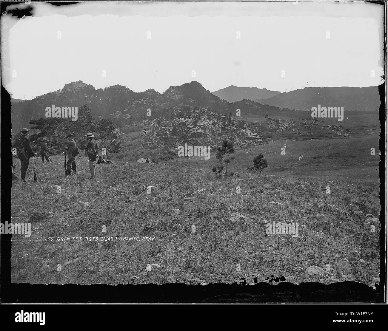 Granite ridges near Laramie Peak. Albany County, Wyoming Stock Photo ...