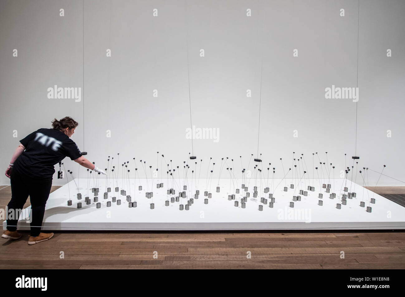 London, UK. 2nd July 2019. Magnetic Fields installation, on display for ...