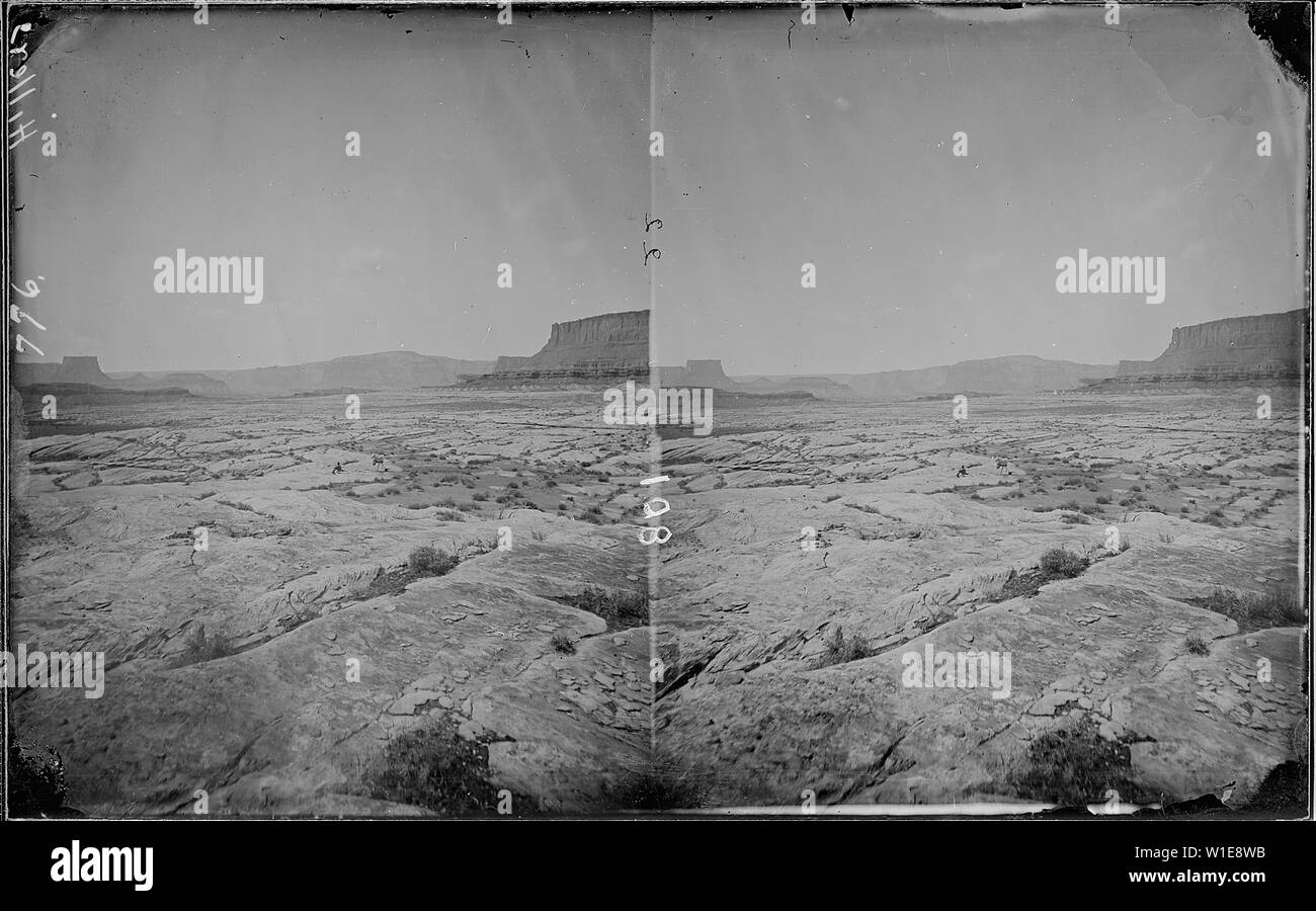 Green River. Labyrinth Canyon, Tumpin-Wovnear-toweap on top. In the ...