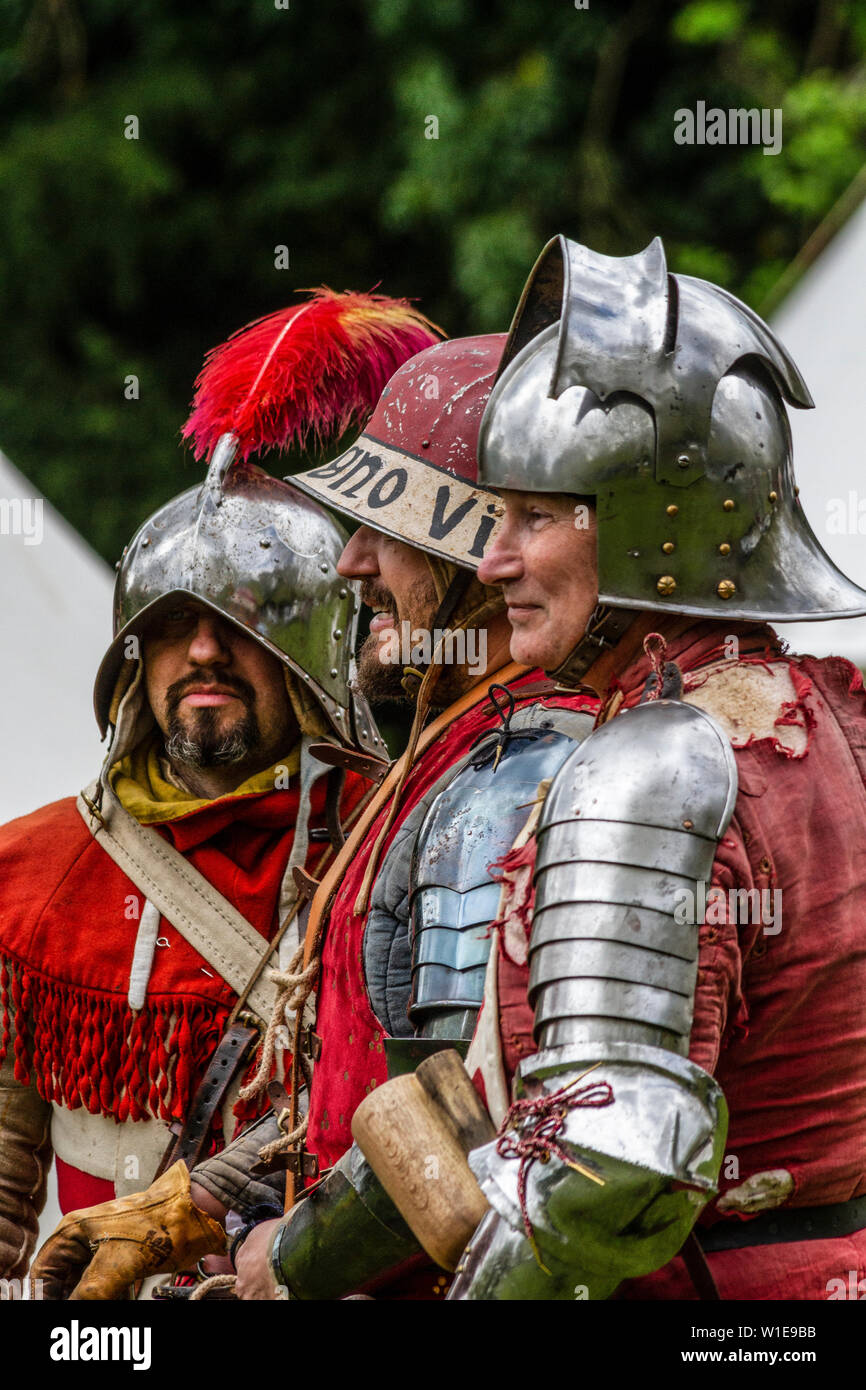Gathering of people dressed in medieval costume Stock Photo - Alamy