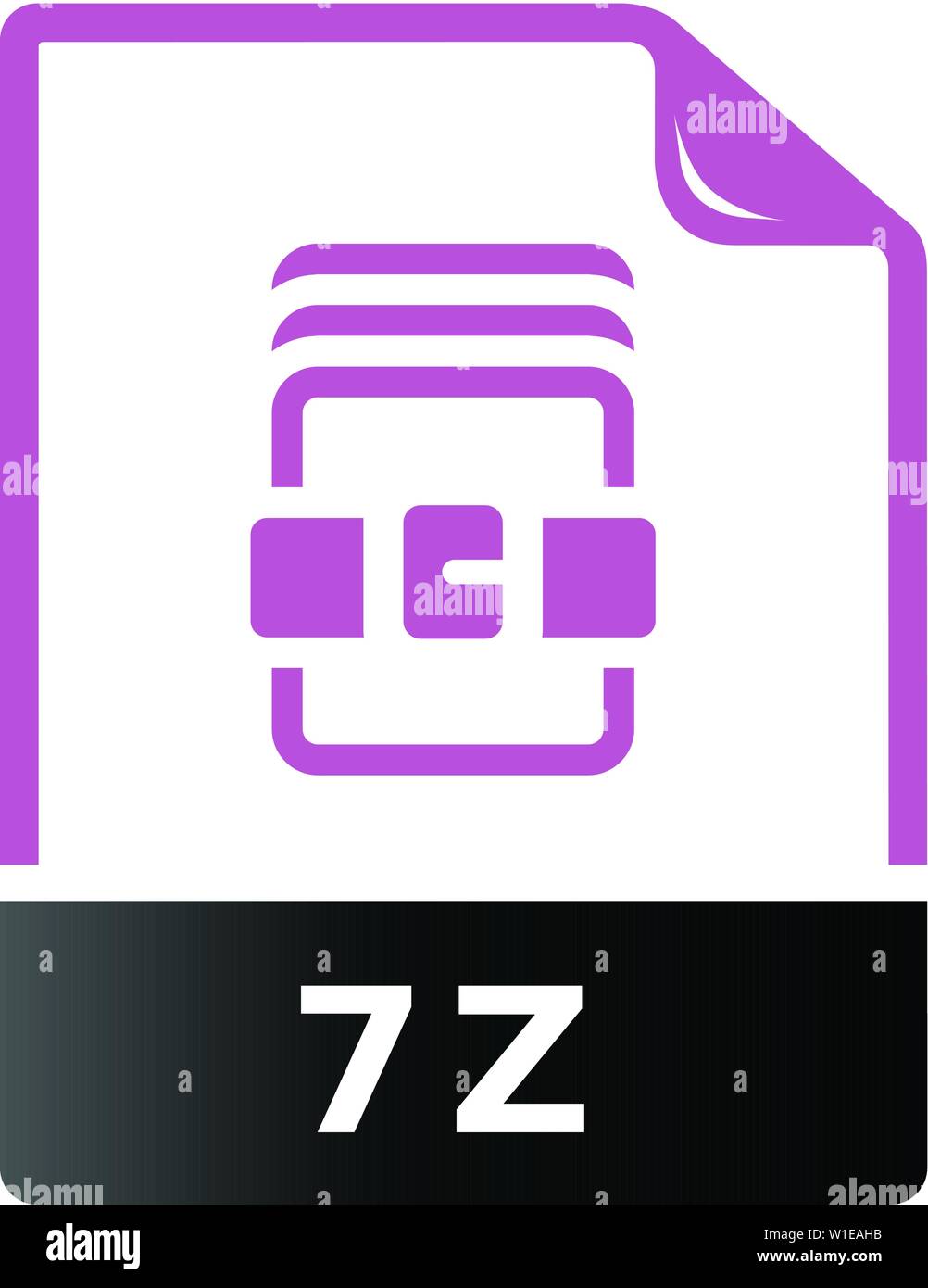 Compressed file format icon in duo tone color. Computer data software ...