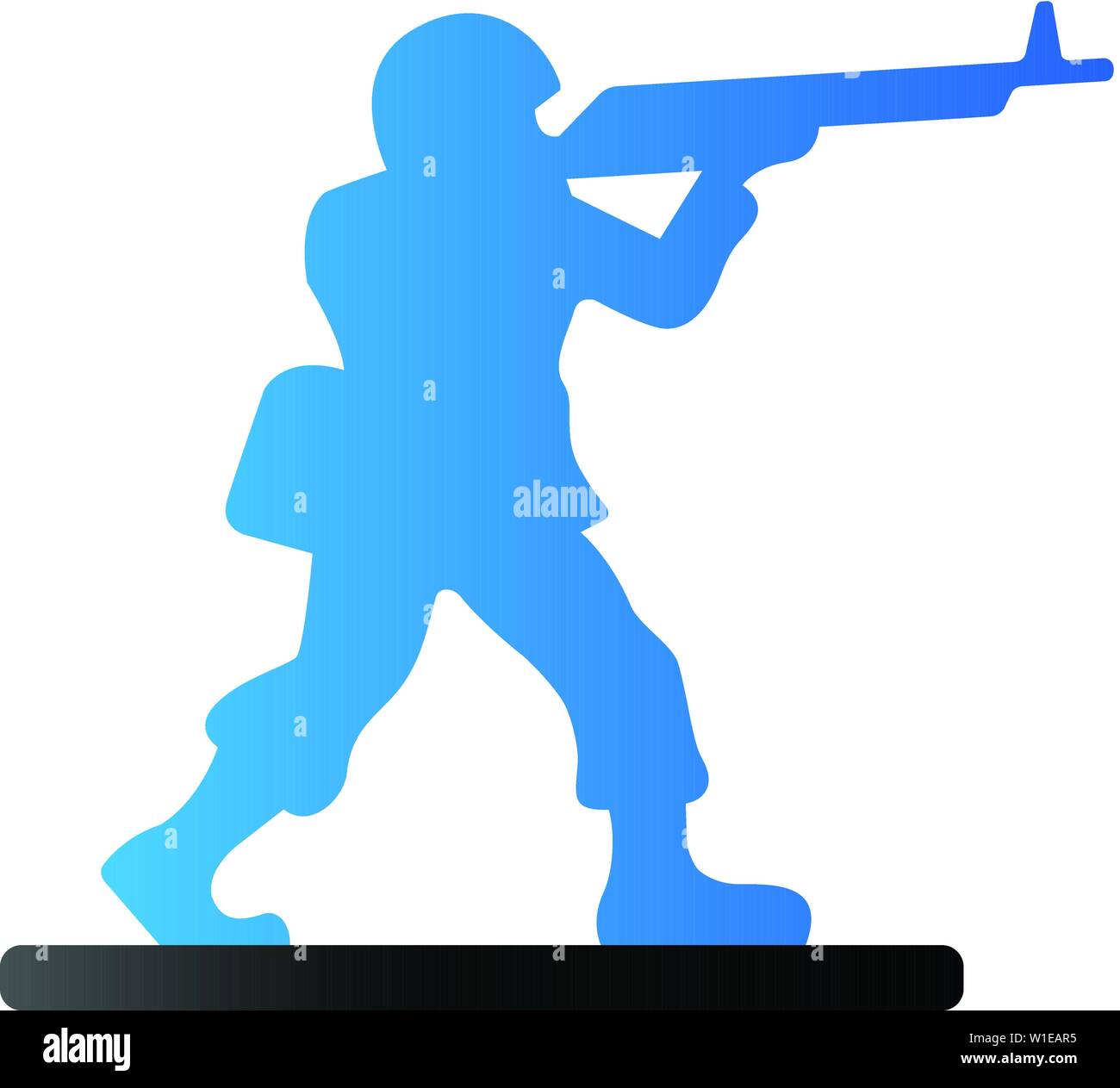 Toy soldier icon in duo tone color. Kids children playing army Stock ...