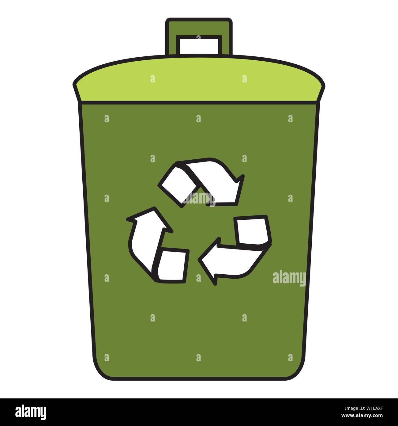 bin recycle eco friendly environment vector illustration Stock Vector ...