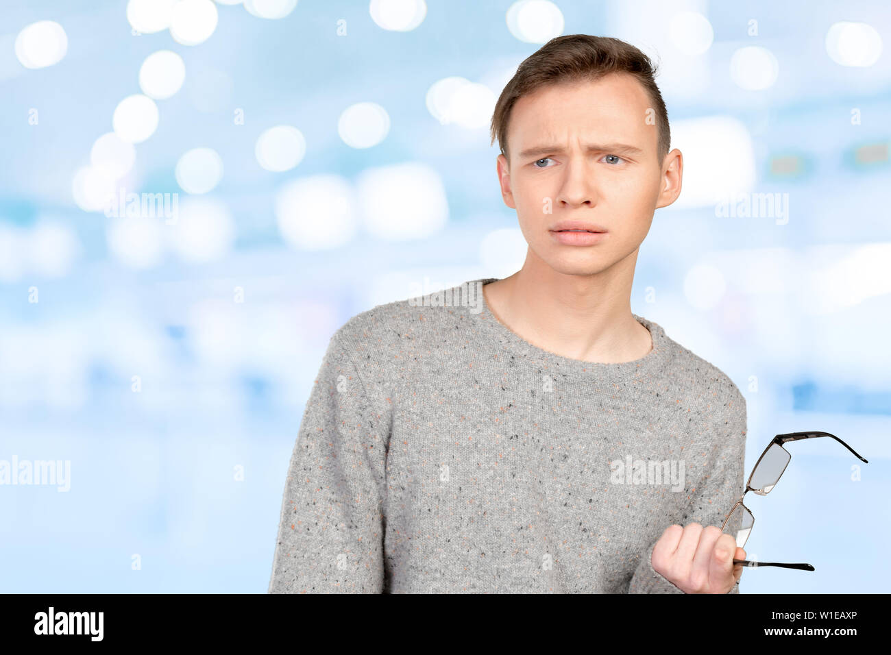 portrait of sad man Stock Photo - Alamy