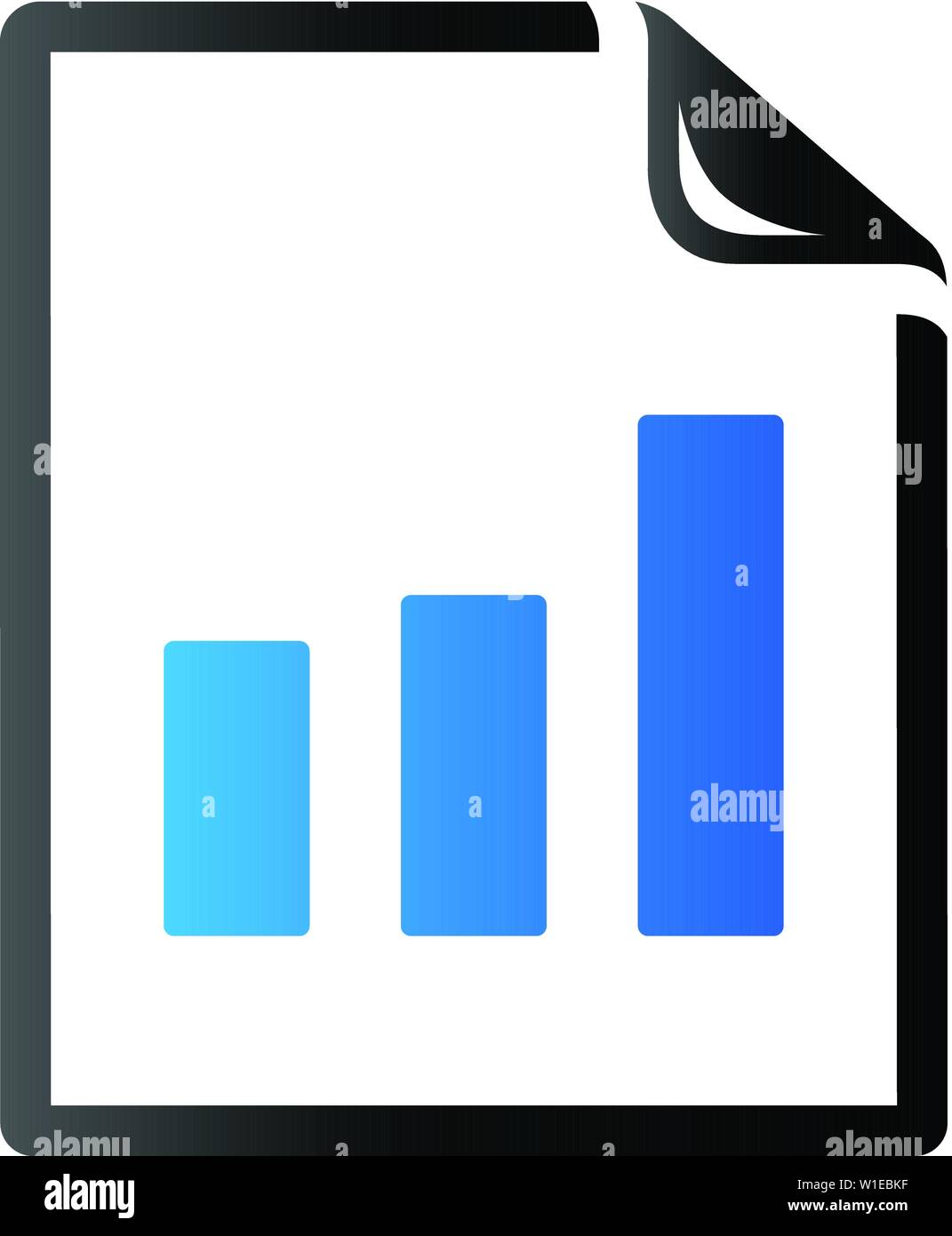 Bar chart icon in duo tone color. Business presentation meeting Stock ...