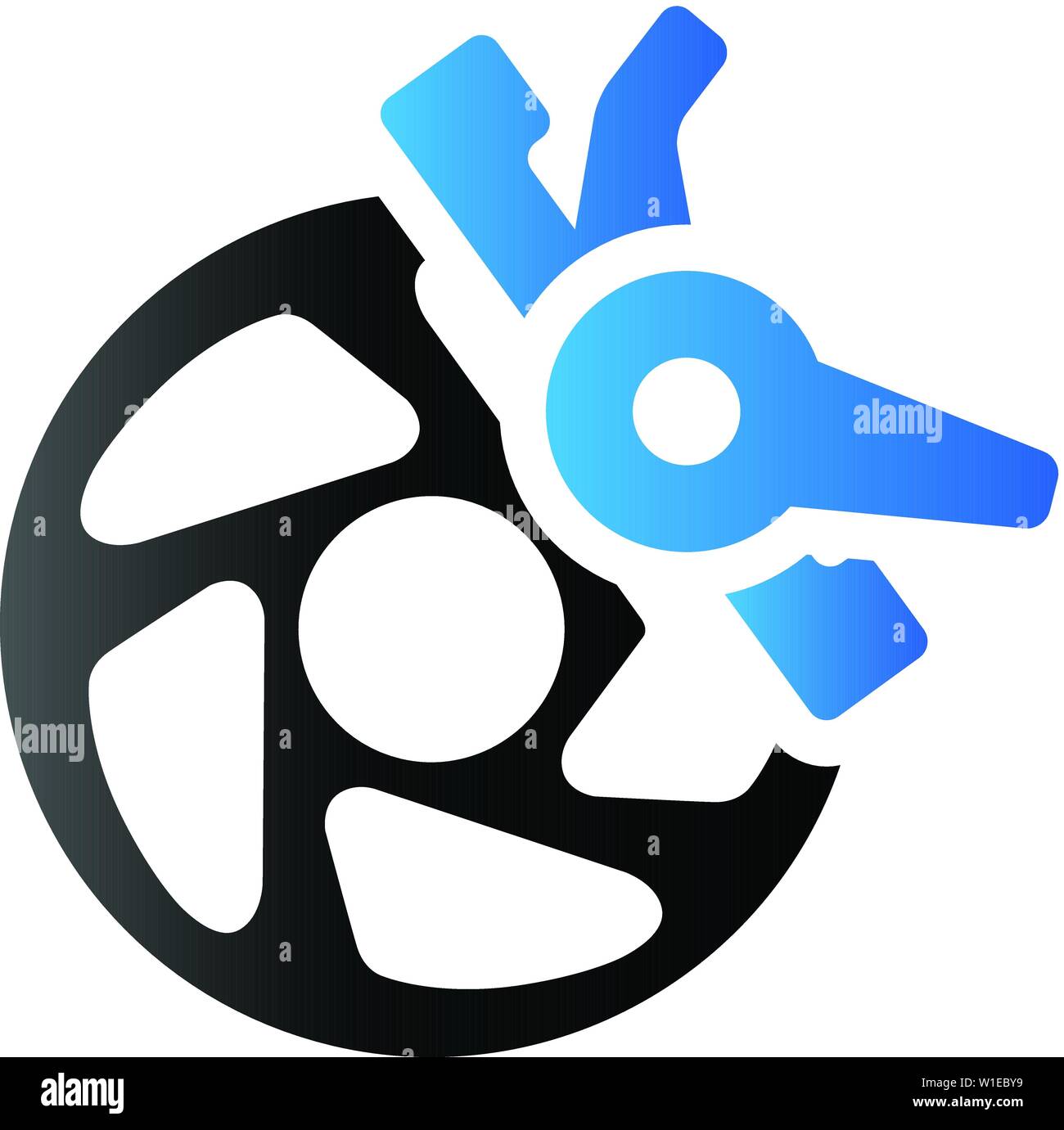 Bicycle brake icon in duo tone color. Transportation cycling safety ...