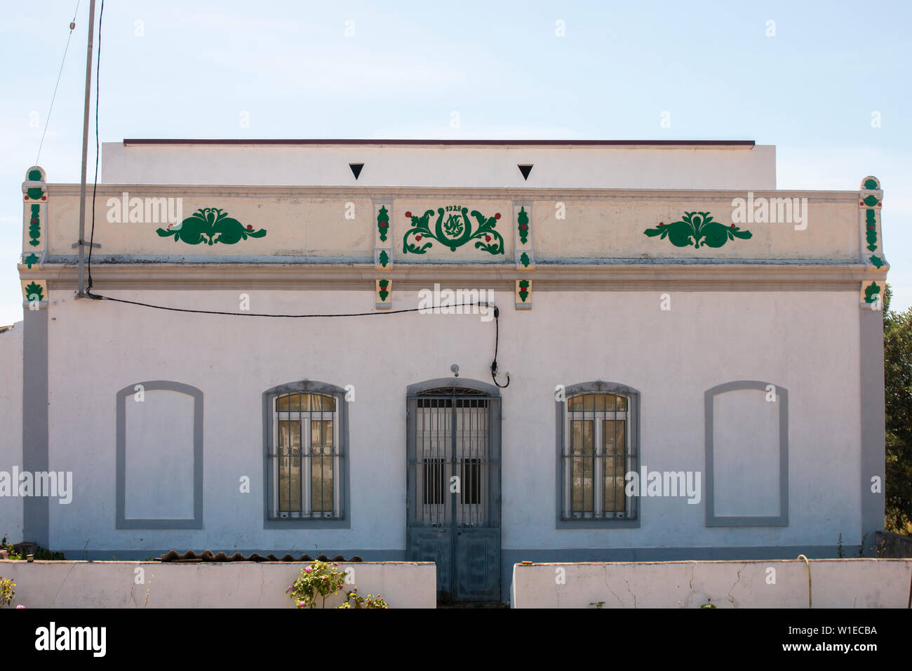 View of the typical beautiful architecture on buildings of portuguese ...