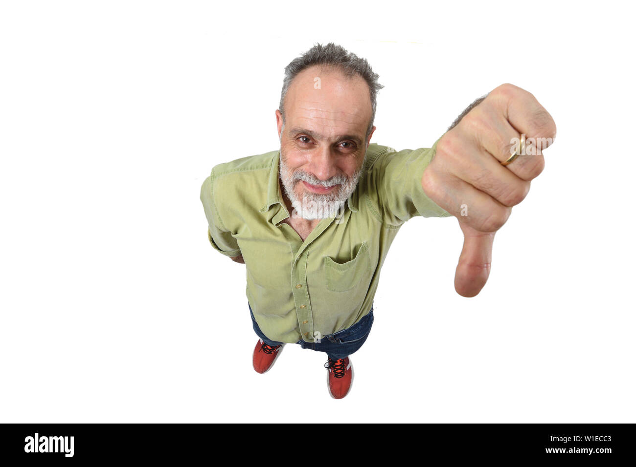 Man top down view Cut Out Stock Images & Pictures - Alamy