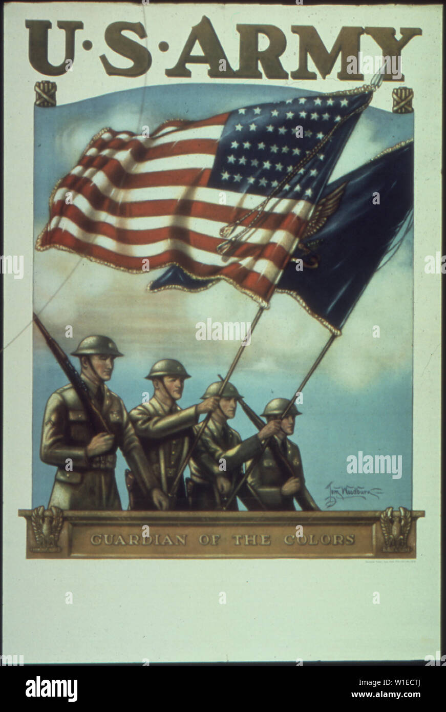 Guardian of the Colors - U.S. Army Stock Photo - Alamy