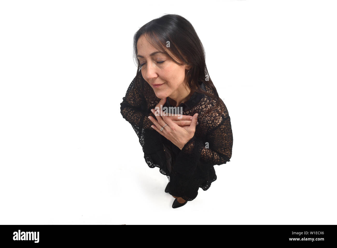 One hand on his chest Cut Out Stock Images & Pictures - Alamy