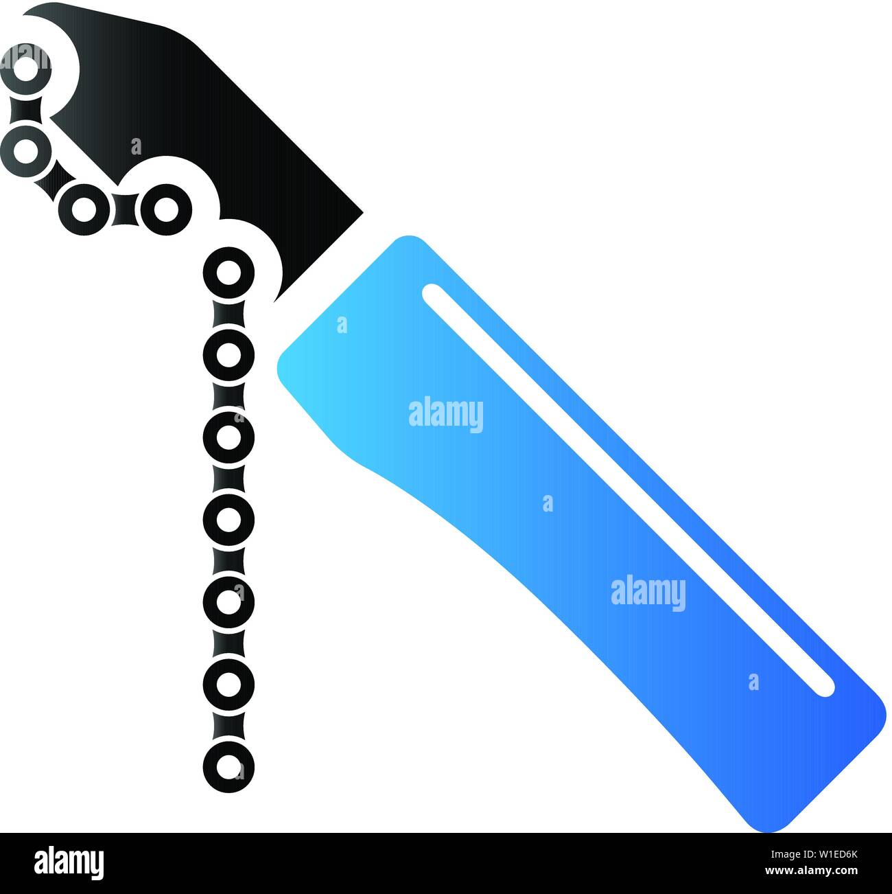 Chain whip icon in duo tone color. Transportation repair tool Stock ...