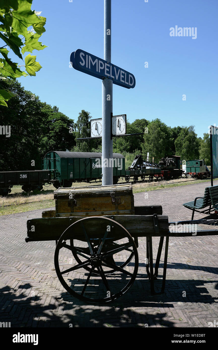 Baggae car at the museum station of the South Limburg Steam Railway ...