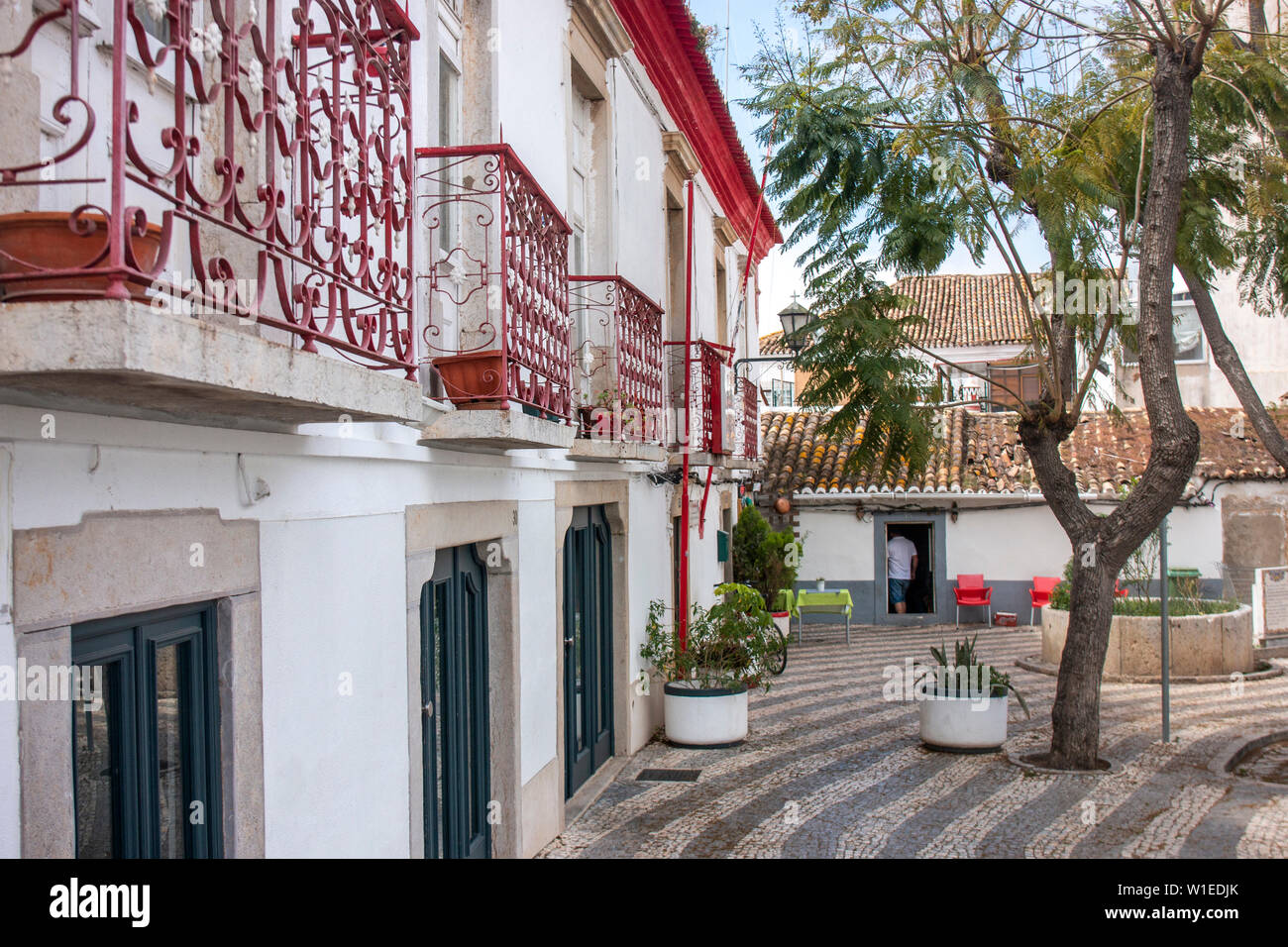 View of the typical beautiful architecture on buildings of portuguese ...