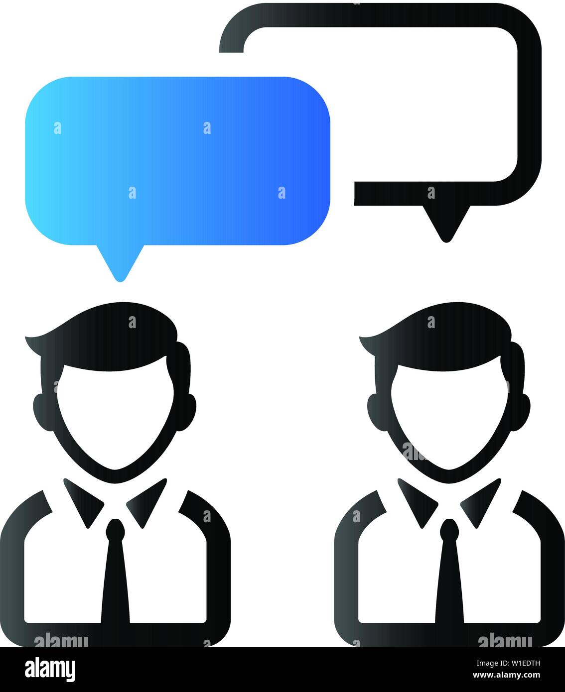 Teamwork icon in duo tone color. Business collaboration team Stock ...