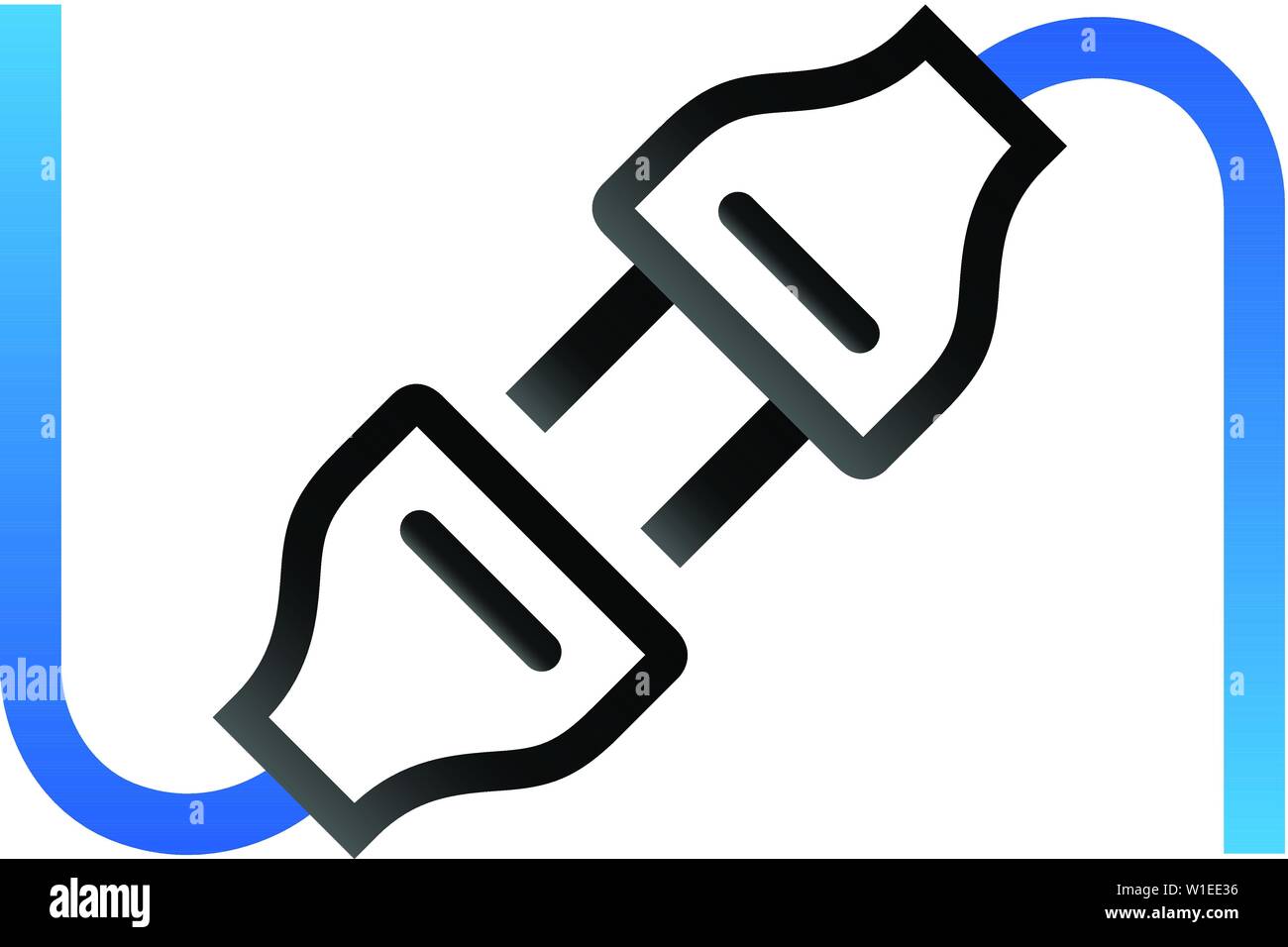 Coupled connection Stock Vector Images - Alamy
