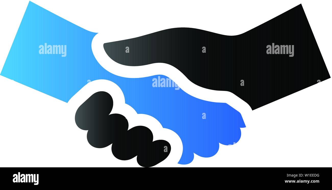 Handshake icon in duo tone color. Business people agreement Stock ...
