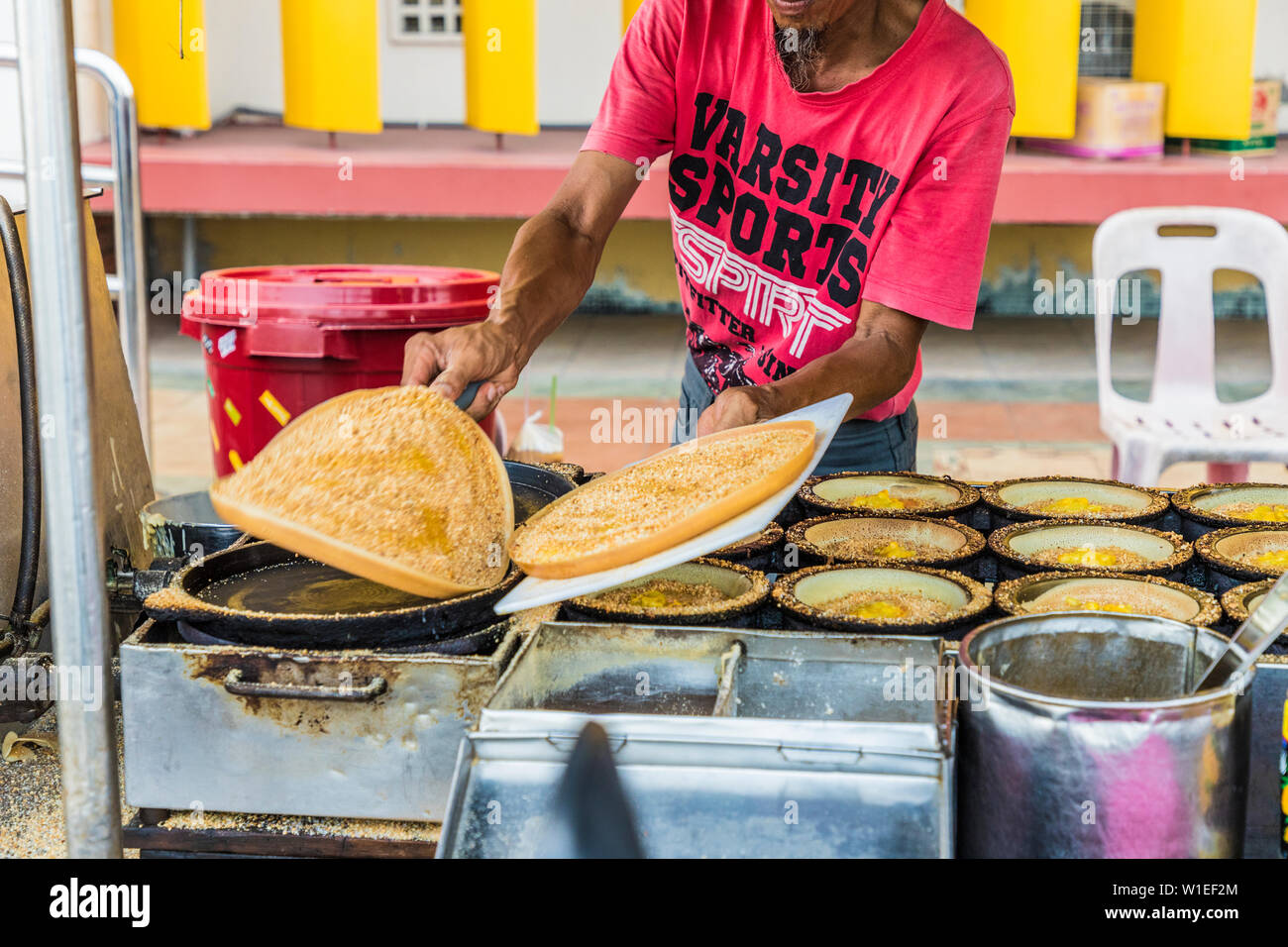 A local corn cake stall in George Town, Penang Island, Malaysia ...