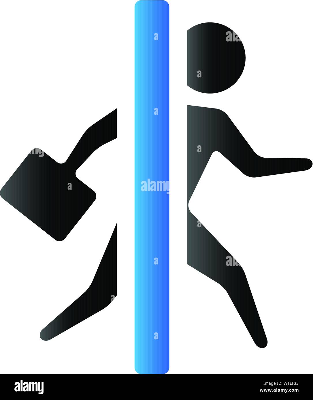 Businessman challenge icon in duo tone color. Businessman boundary ...