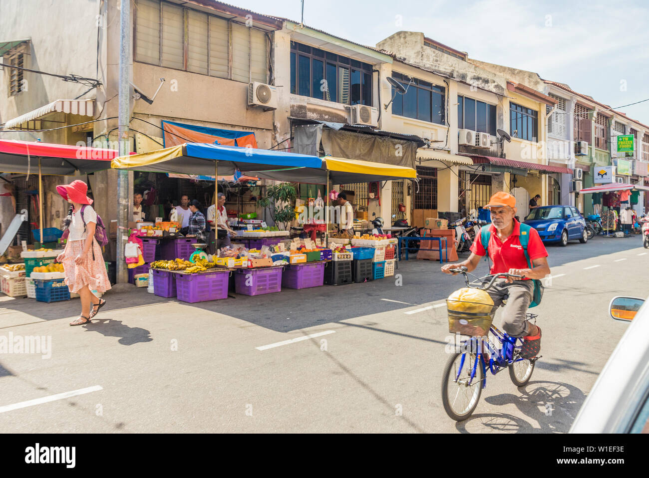 Campbell Street Market within George Town, UNESCO World Heritage Site ...