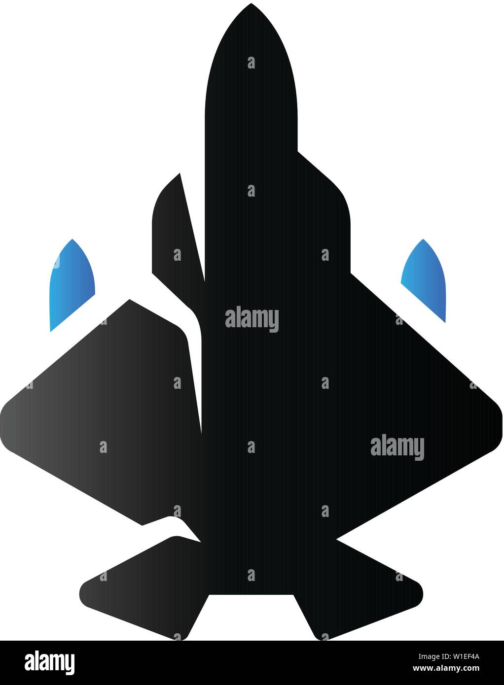 Supersonic fighter jet in sky Stock Vector Images - Alamy