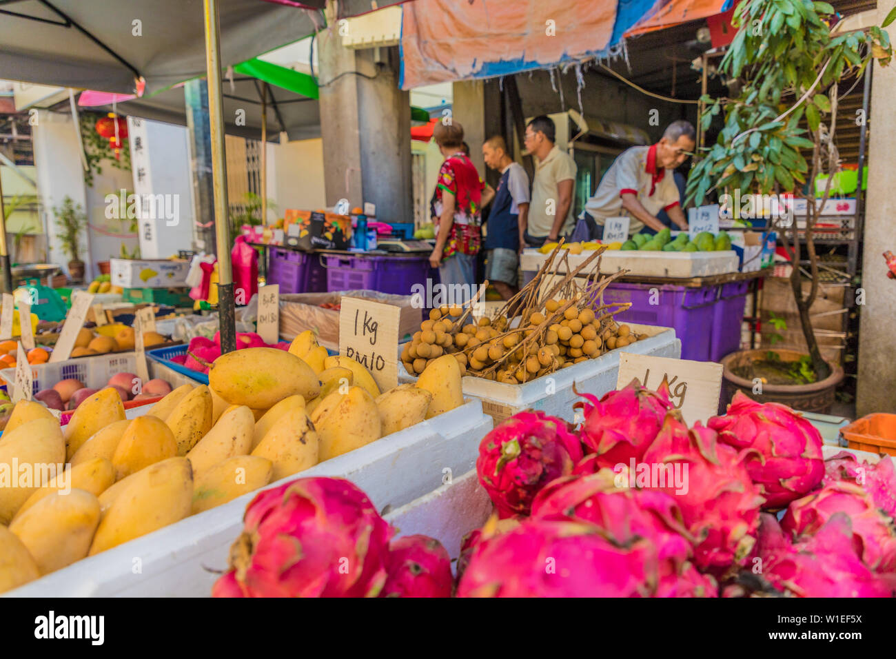 Fruit stall at Campbell Street Market in George Town, UNESCO World ...