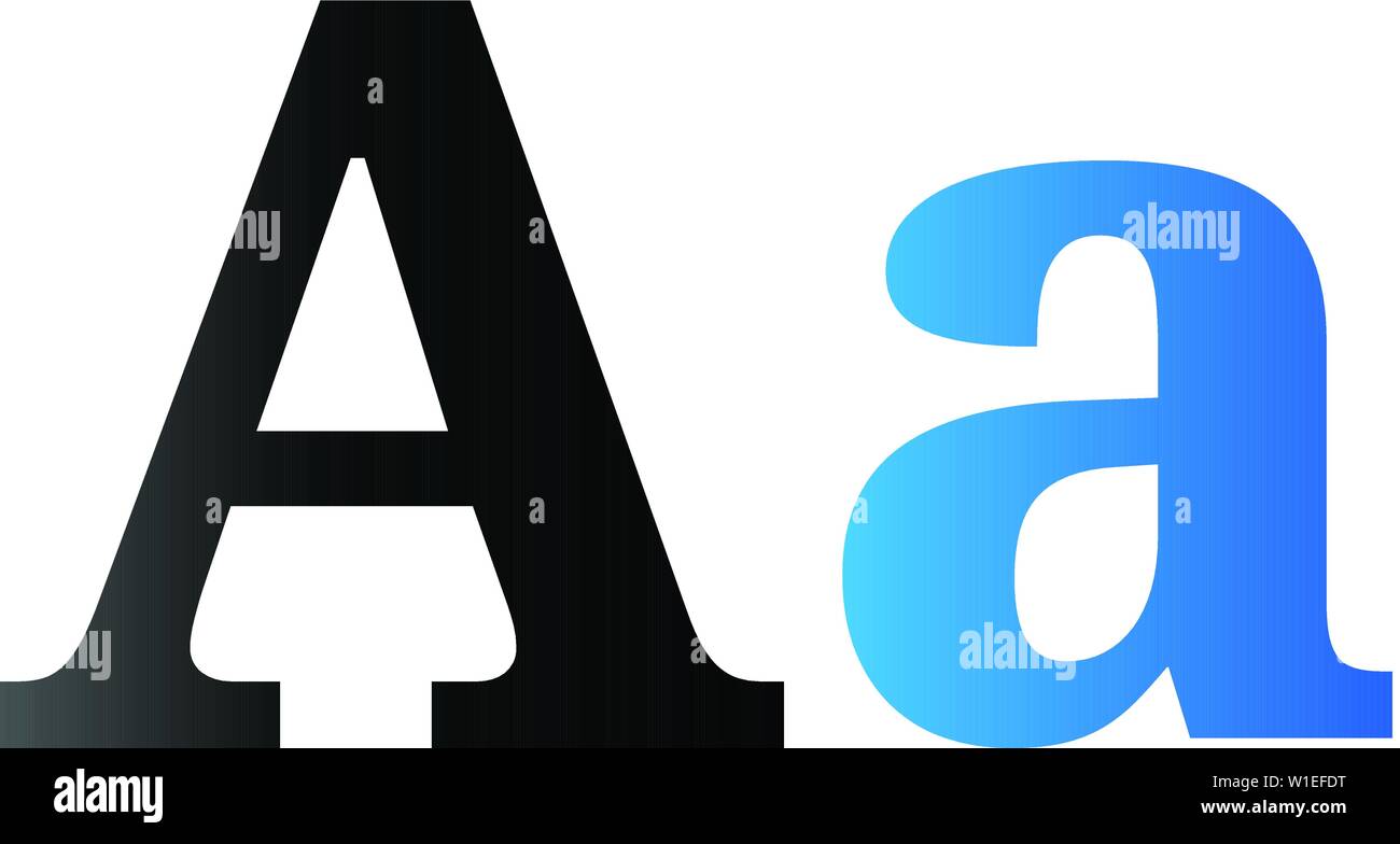 Font icon in duo tone color. Letter graphic design Stock Vector Image ...