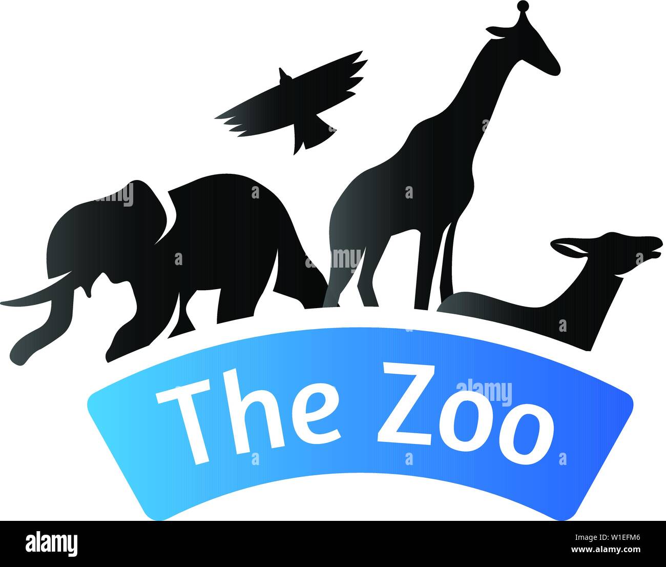 Zoo gate icon in duo tone color. Animal park park Stock Vector Image ...