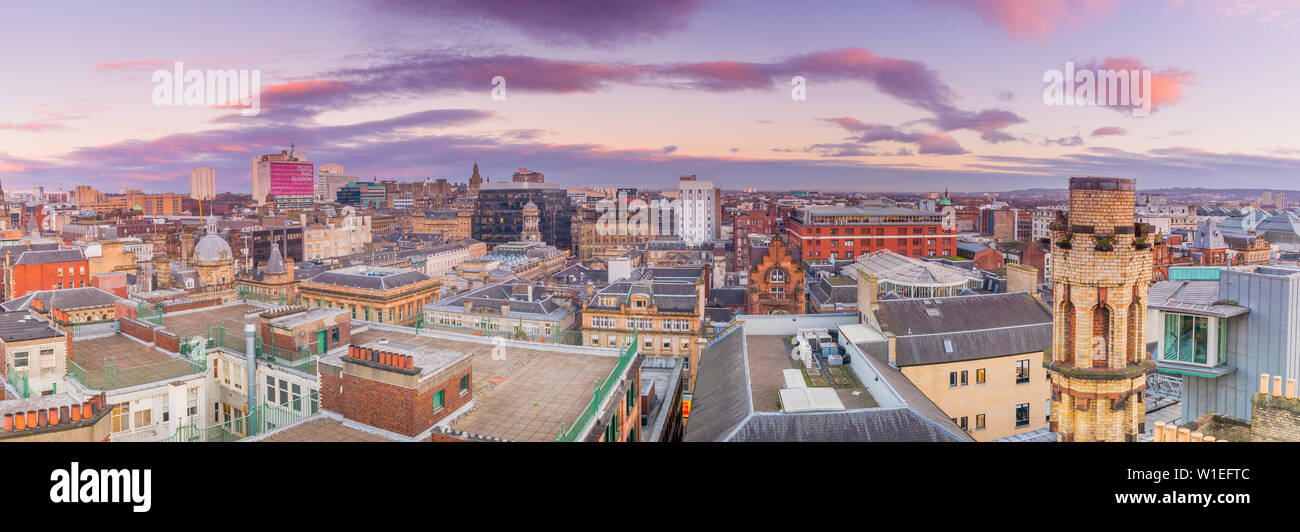 Panoramic view of Glasgow, Scotland, United Kingdom, Europe Stock Photo ...