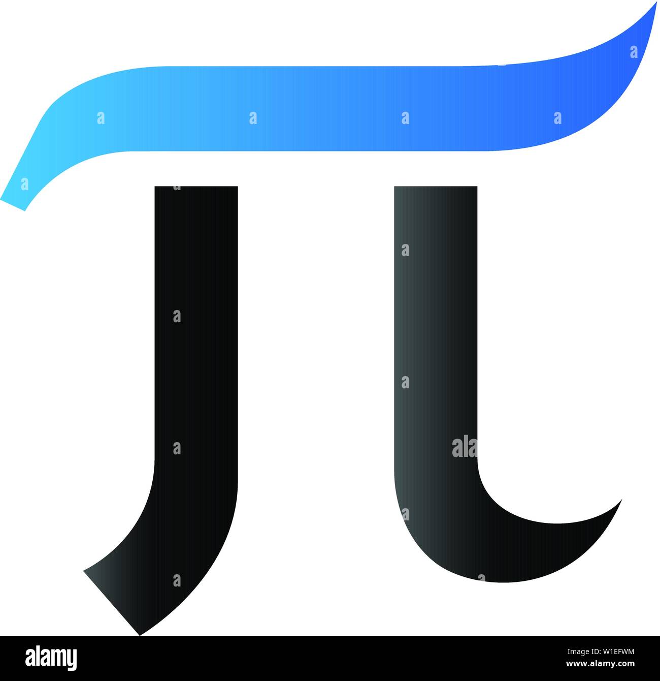 Greek alphabet icon in duo tone color. Mathematics number Stock Vector ...