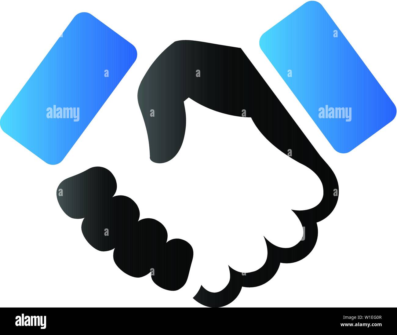 Handshake icon in duo tone color. Business people agreement Stock ...