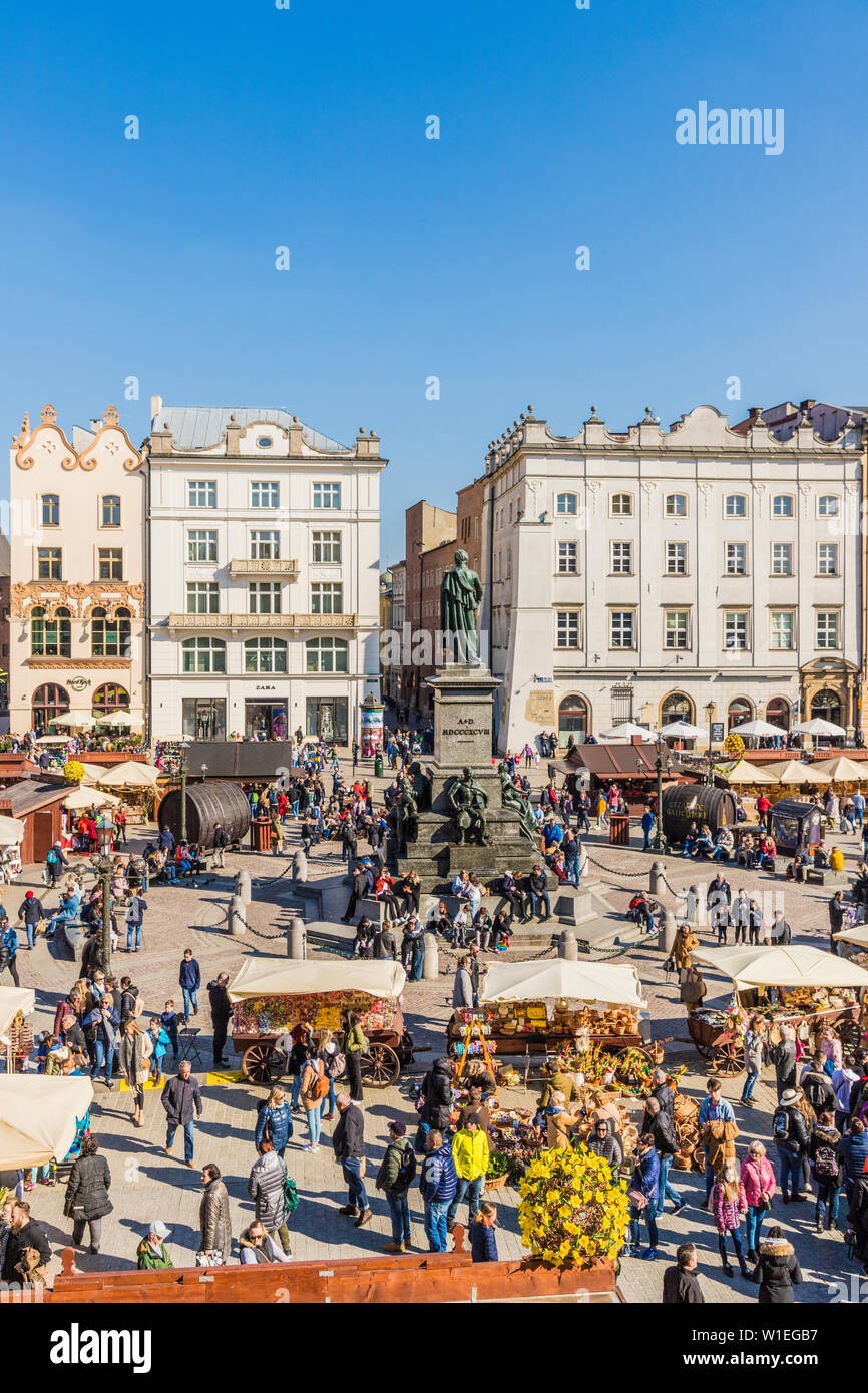 The main square, Rynek Glowny, in the medieval old town, UNESCO World ...