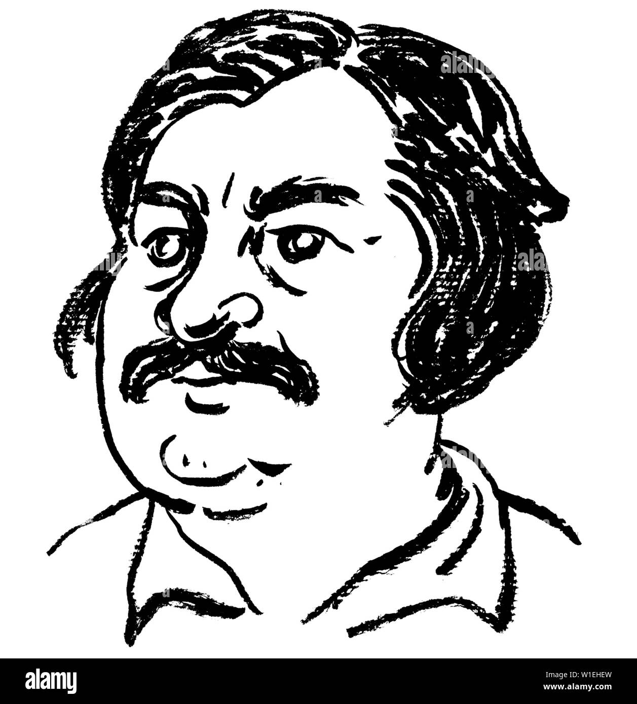 Portrait of balzac hi-res stock photography and images - Alamy