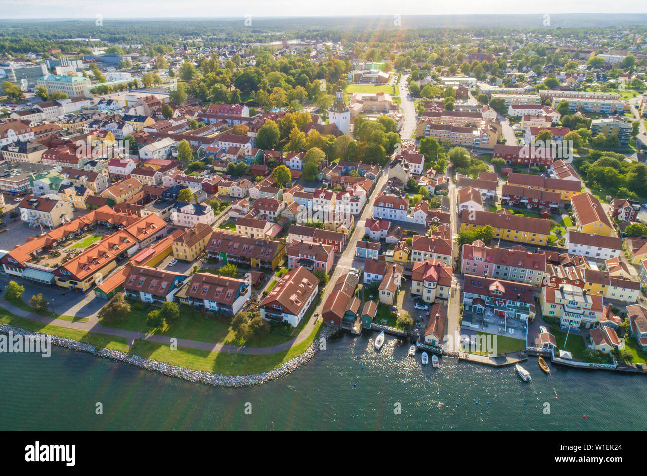 Old city of vastervik in summer hi-res stock photography and images - Alamy