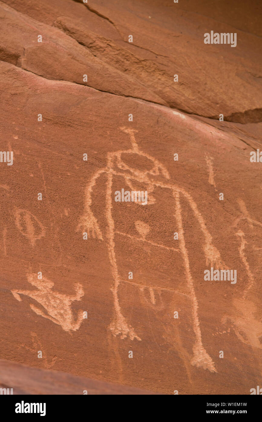 Sand Island Petroglyph Panel, near Bluff, Utah, United States of ...