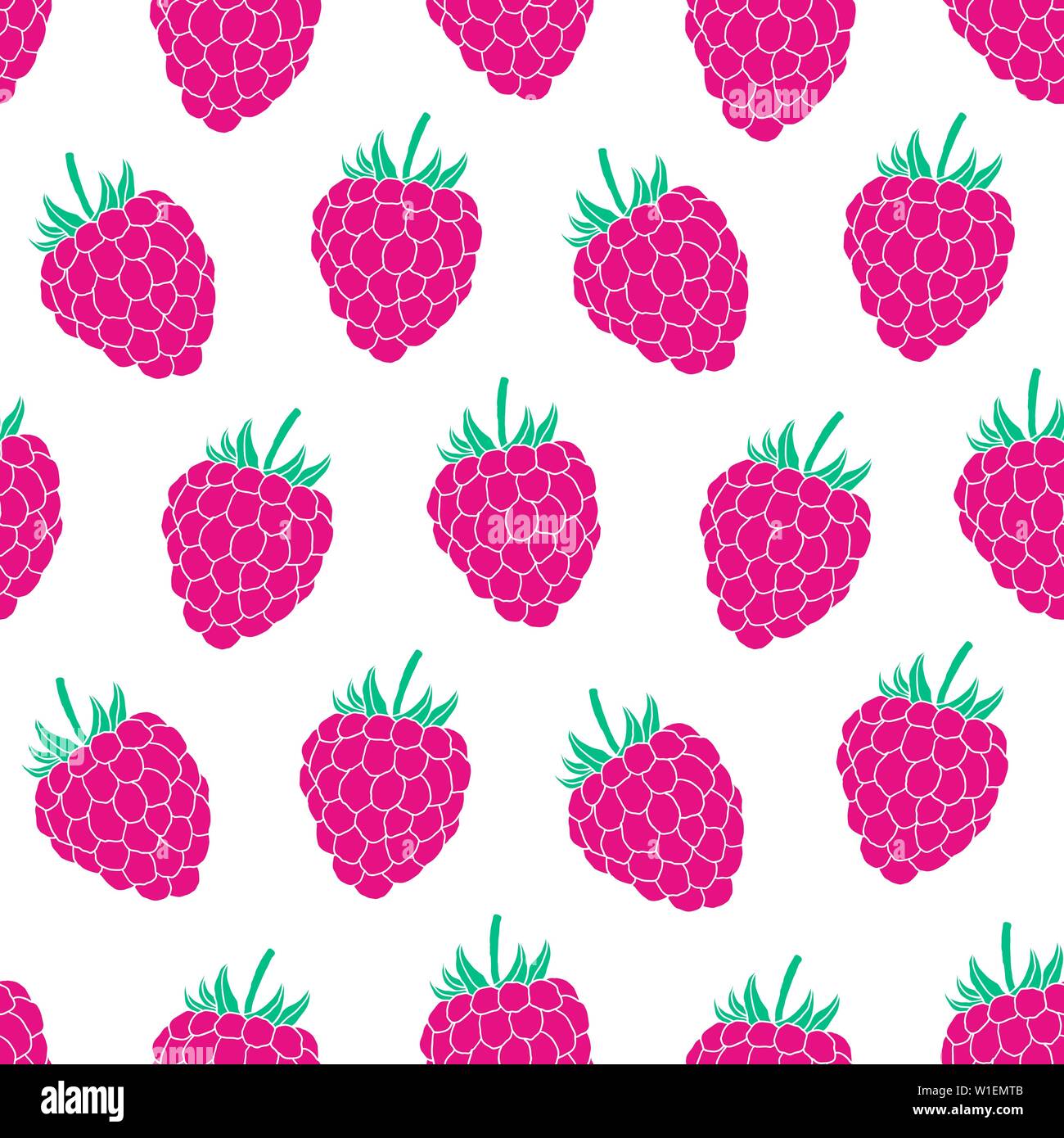 Wallpaper raspberries Stock Vector Images - Alamy