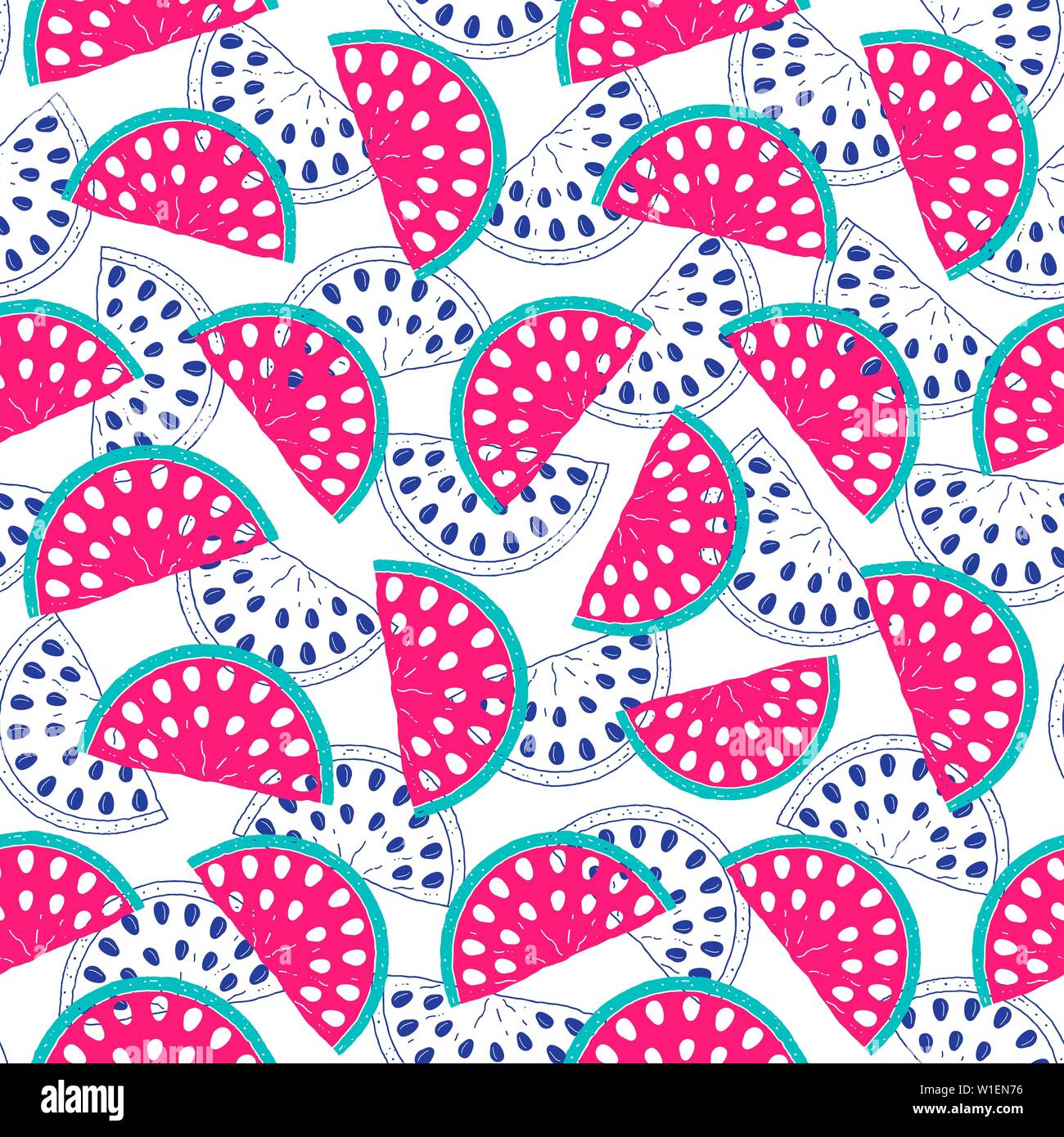 Seamless watermelon surface texture Stock Vector Images - Alamy