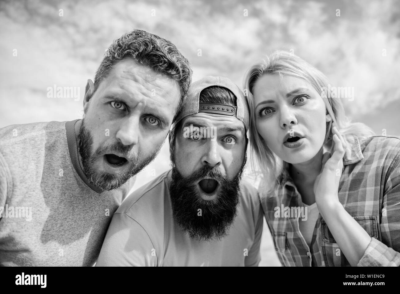 That is impossible. Shocking news. Amazed surprised face expression ...