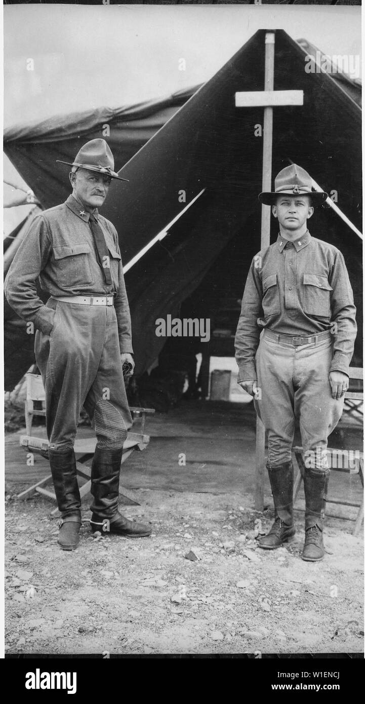 Headquarters of the American forces in Colonia Dublan, Mexico. General ...