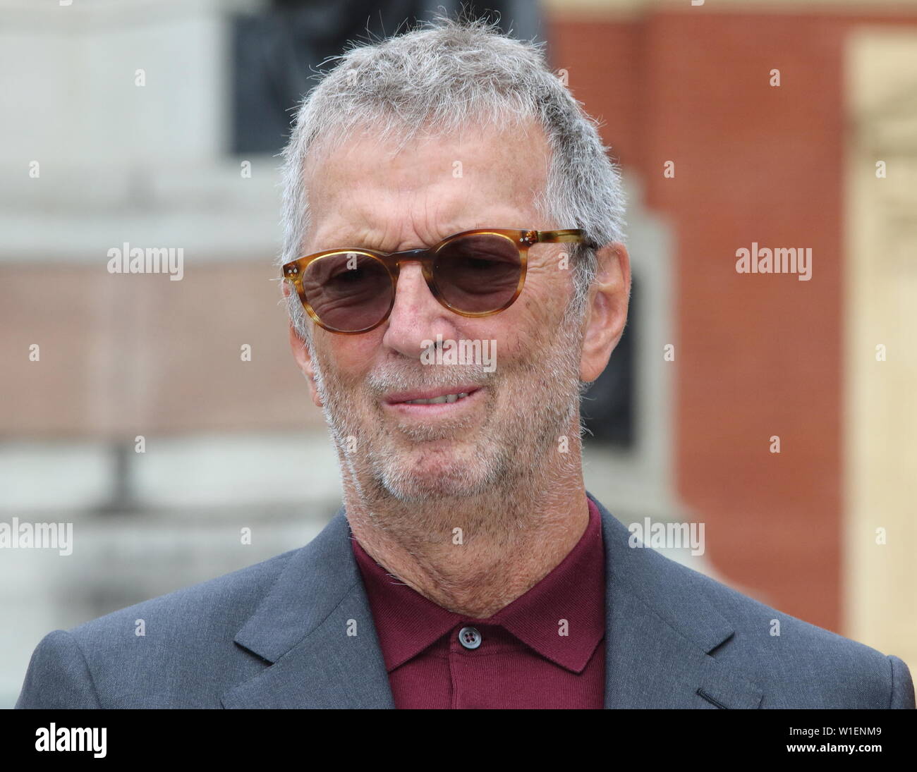 London.UK. Eric Clapton at the Royal Albert Hall 'Walk Of Fame' launch ...