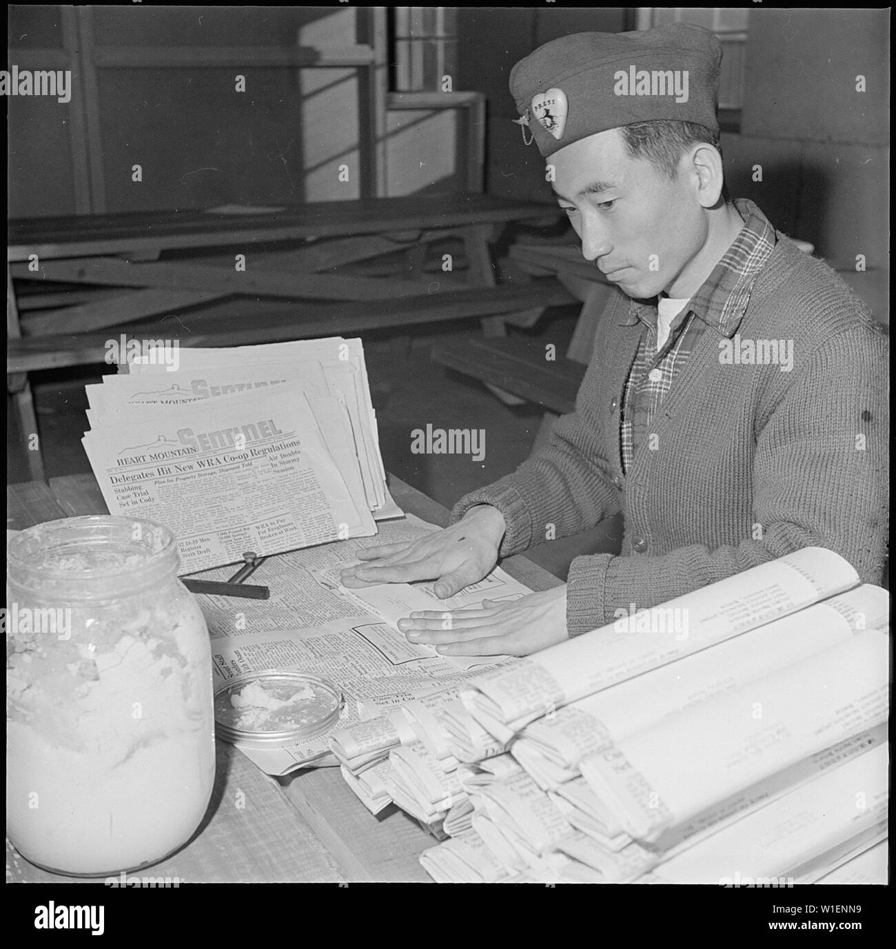 Heart Mountain Relocation Center, Heart Mountain, Wyoming. A member of ...