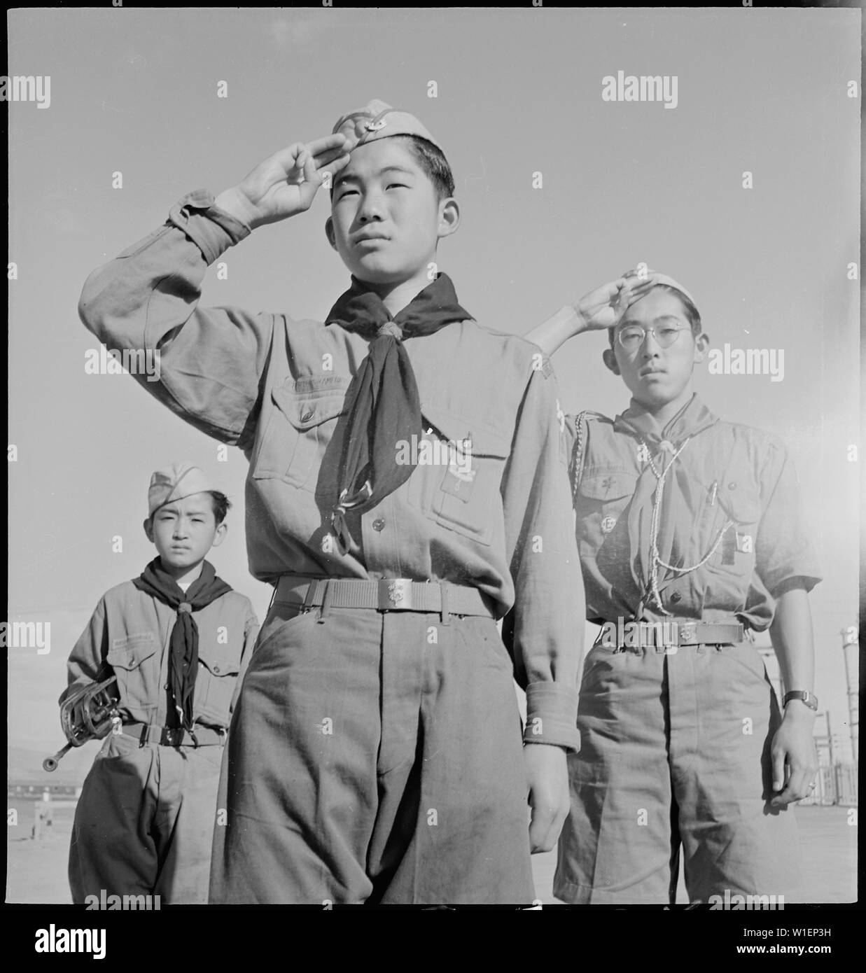 Heart Mountain Relocation Center, Heart Mountain, Wyoming. Boy Scouts ...
