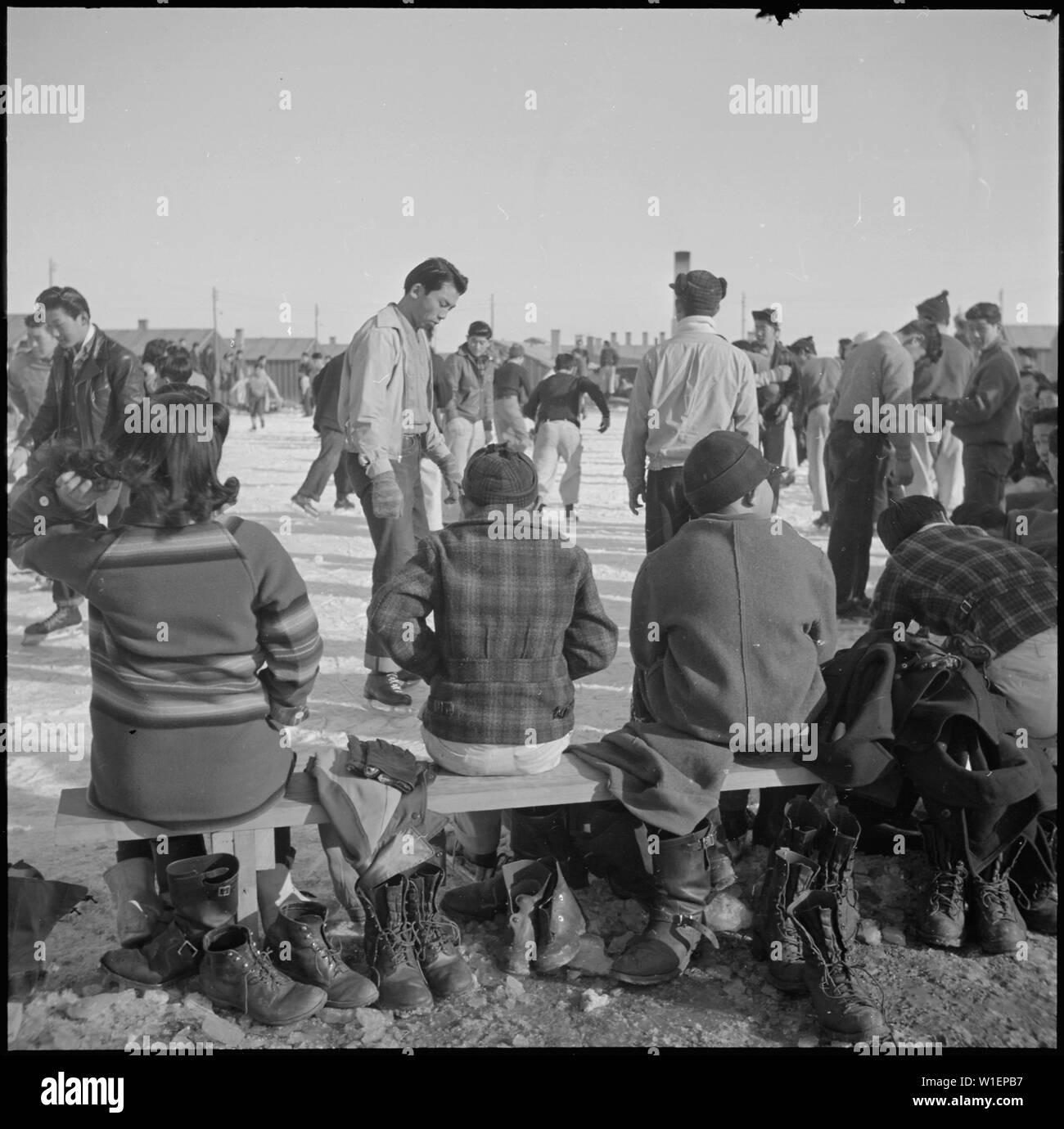 Heart Mountain Relocation Center, Heart Mountain, Wyoming. Heavy ...