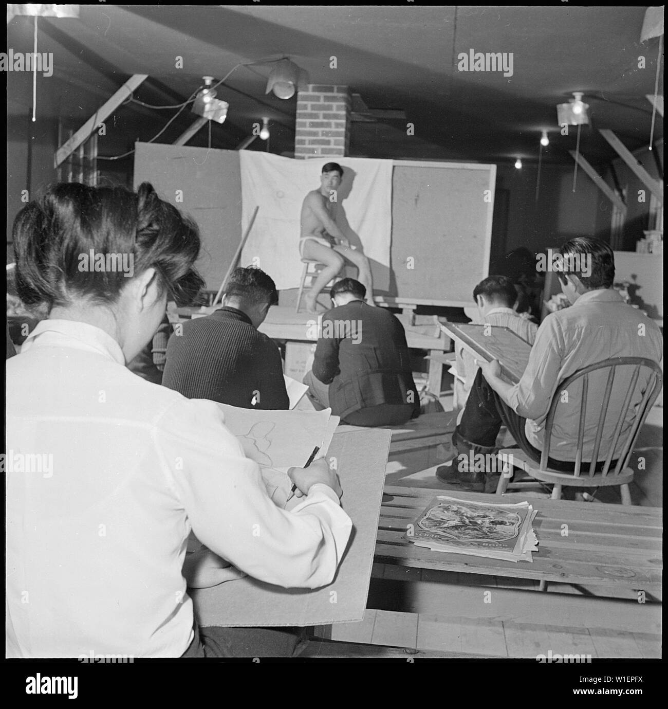 Heart Mountain Relocation Center, Heart Mountain, Wyoming. In a life ...