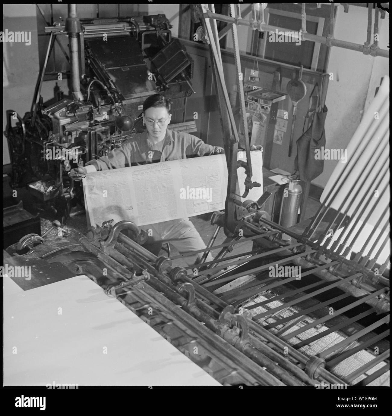 Heart Mountain Relocation Center, Heart Mountain, Wyoming. In the press ...