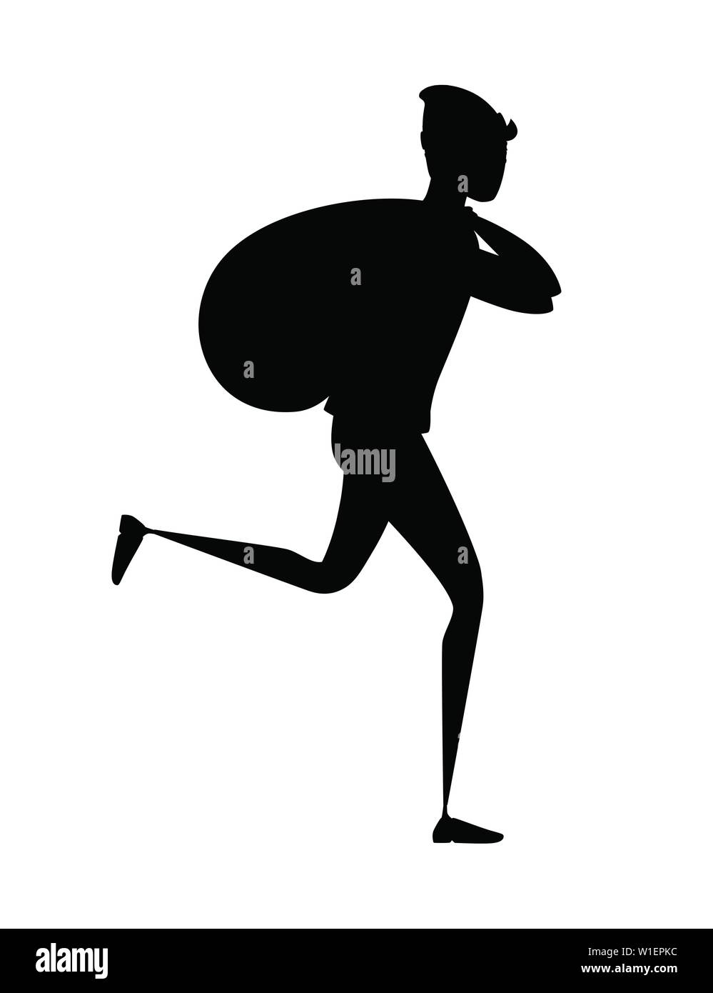 Bank Robber Silhouette