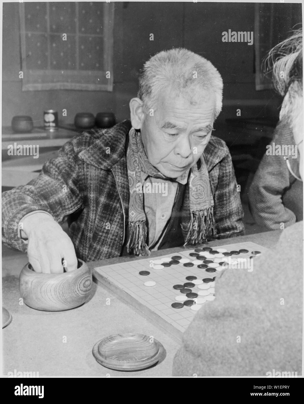 Heart Mountain Relocation Center, Heart Mountain, Wyoming. On cold ...