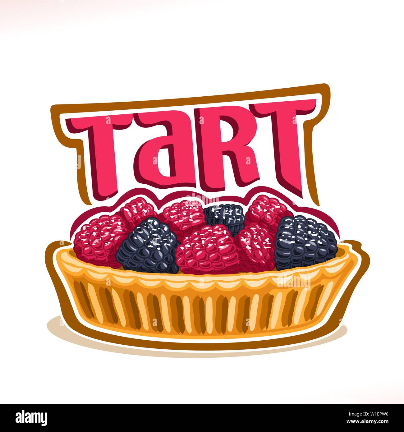 Vector logo for Tart dessert Stock Vector Image & Art - Alamy